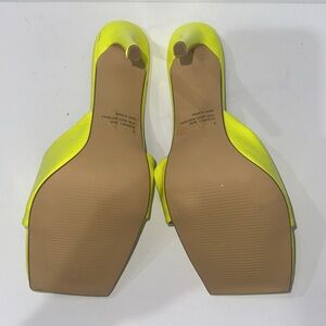 EGO | Shoes | Ego Mule Heels Neon Yellow | Poshmark